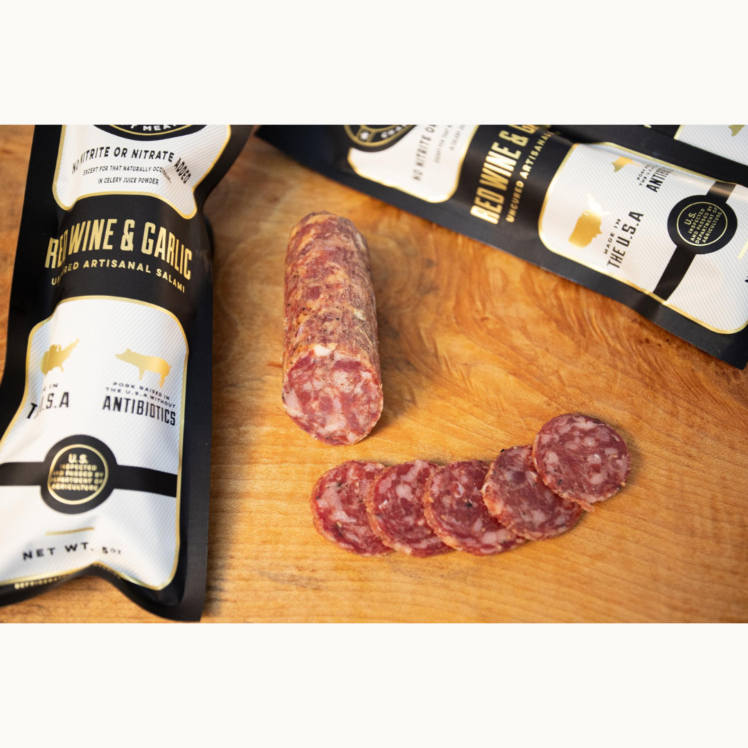 Red Wine & Garlic Salami – Gastros Craft Meats
